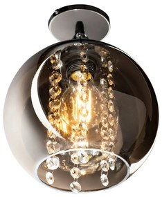 Toolight - Závěsná stropní lampa Amber - chrom - APP599-1C