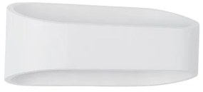 Nova Luce Venkovní nástěnné svítidlo MILE bílá hliník a sklo LED 9W 3000K 155st. IP54