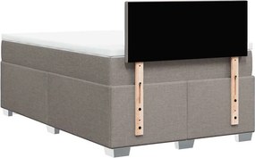 Box spring postel s matrací taupe 120x190 cm textil 3285824