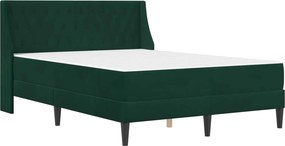 Rám postele s matrací s matrací Tmavě zelená 140 x 190 cm samet 3414797