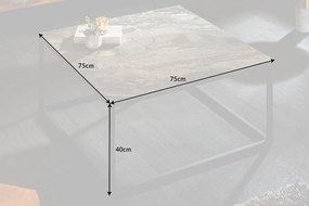 Keramický konferenční stolek Sloane 75 cm taupe mramor