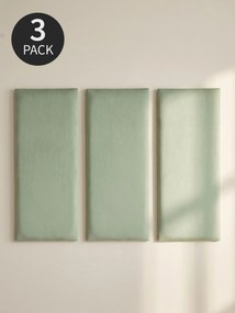 Sinsay - Obdélníkové čalouněné panely 3 pack - zelená