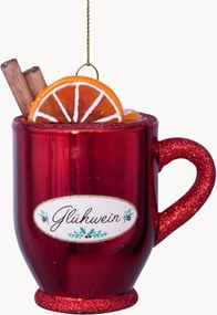 Ručně foukaná vánoční ozdoba Glühwein