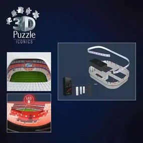 Ravensburger 3D Puzzle Iconics: Allianz Arena (Noční edice) / 216 dílk
