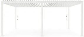 BIZZOTTO Bílá hliníková pergola s uzavíracími lamelami OCEAN 3,6x6 m 0795785
