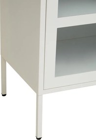 Bílá ocelová vitrína 140x80x45 cm Acier – Premier Housewares
