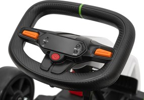 Ramiz Dětská motokára na baterie Fast 3 Drift bílá + funkce driftu + motory 2x150W + LED rádio + pásy