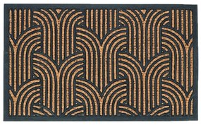 Kokosová rohožka ART DECO 75,5x45,5 cm hnědo-černá