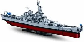 Sluban Model Bricks M38-B1291 Bitevní loď USS Missouri 1:350 / od 10 l