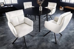 Designová otočná židle Maddison bílá - Skladem