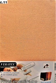 Veratex Froté prostěradlo 140x220/16 cm (č.11-lososová) 140 x 220 cm Froté