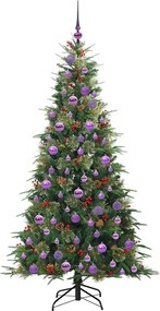 Umělý Skládací Vánoční Strom s stojanem Zelená 180 cm PE a PVC 3397425