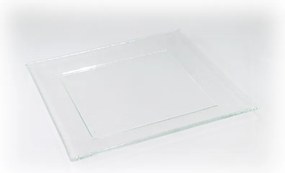BDK-GLASS Servírovací tác MAXIM 25x25cm Barva: Extra čiré sklo