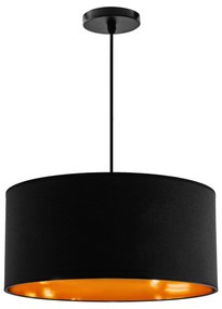 Toolight - Závěsná lampa 40cm 1xE27 60W APP620-1CP, černá-zlatá, OSW-00078