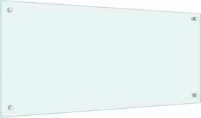 Kuchyňský panel mléčný 90 x 40 cm tvrzené sklo 249457