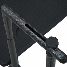 Závěsný stůl na balkon plast s ratanovým vzhledem Dekorhome Černá