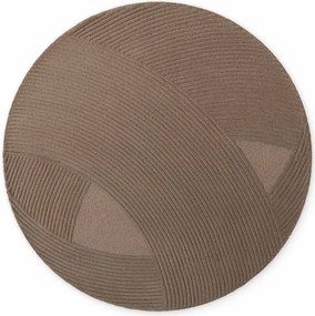 Ted Baker, Kusový koberec Ted Baker Kensington 106401 Brown kruh, 200x200, hnědá, kancelář