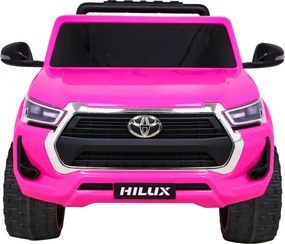 Ramiz Elektrické auto Toyota Hilux pro děti růžové + pohon 4x4 + dálkové ovládání