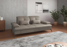XXXLutz 2,5SEDÁK, šedá, pravá kůže Sit & More - Pohovky - 000144012176