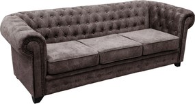XXXLutz POHOVKA CHESTERFIELD, dřevo, textil, kompozitní dřevo, hnědá MID.YOU - Pohovky - 000694009821