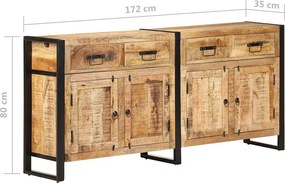 Příborník 172 x 35 x 80 cm masivní mangovníkové dřevo 321696