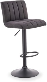 Barová židle H89, černá / tmavě šedá