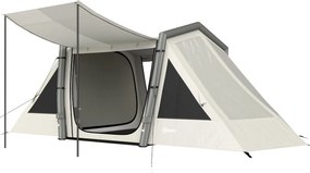 Outsunny nafukovací stan pro 6 osob — rychlé rozložení, zatemněné ložnice, 2 ložnice + společenská část, předsíň, fluorescenční kolíky, voděodolná oxf