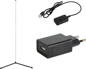 Verk Group Podlahová rohová rgb led lampa na noční stolek pro použití v ložnici 1,5