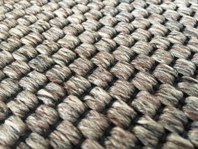 Vopi | Kusový koberec Nature tmavě béžová - 80 cm kulatý