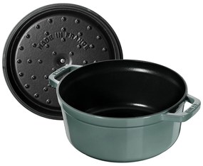 Staub Cocotte hrnec kulatý 22 cm/2,6 l eukalyptová, 11022121