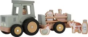 Little Dutch Traktor s přívěsem dřevěný Farma / od 18 měsíců