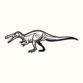 Samolepka / dětská samolepka Suchomimus  - dinosaurus 5196 - 26 x 80 cm
