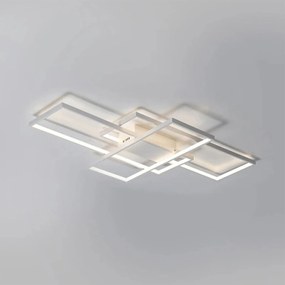 Toolight - LED stropní svítidlo + dálkové ovládání APP385-CP, chromová, OSW-07860