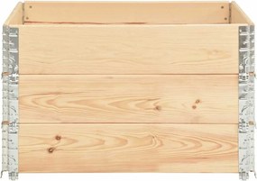 Vyvýšené záhony 3 ks 100 x 100 cm masivní borové dřevo 3055169