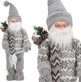 Vánoční dekorace Santa Claus s pytlem 60 cm