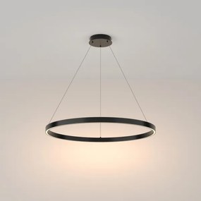 Maytoni MOD058PL-L42B3K - LED Lustr na lanku RIM LED/51W/230V pr. 80 cm černá
