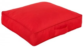 Čtvercový sedák červený nylon