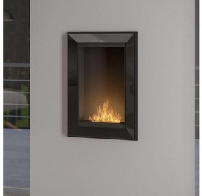 InFire - Vestavěný BIO krb 79x55 cm 3kW černá Frame 550 black