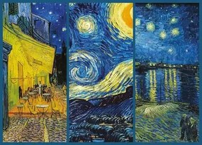 INTERDRUK Puzzle Art 6: Noční koláž / 1000 dílků / 67 x 48 cm