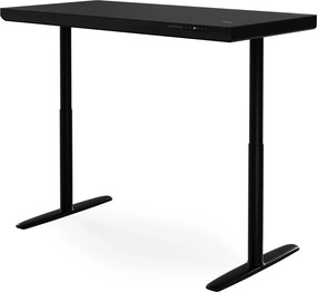Elektrický psací stůl sit-stand se zásuvkou a bezdrátovou nabíječkou Qi černý, 1400 mm: ELLIS