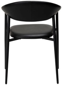 ​​​​​Dan-Form Černá koženková jídelní židle DAN-FORM Rover