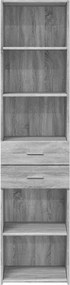 Skříň highboard šedá sonoma 45 x 42,5 x 185 cm kompozitní dřevo 3281453