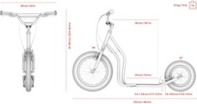 Koloběžka Yedoo Wzoom Y30 16/12" Green