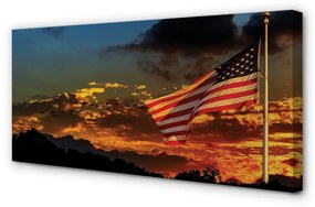 Obrazy na plátně Vlajka USA 100x50 cm