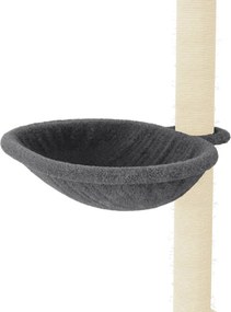 Škrabadlo pro kočky se sisalovými sloupky tmavě šedé 95 cm 172075