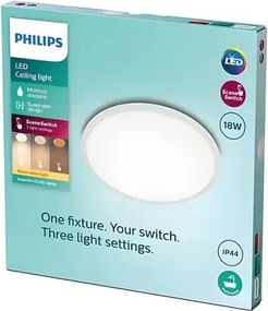 Philips Superslim CL550 18W 30cm bílá / Přisazené svítidlo / LED / 150