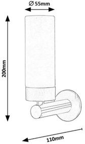 Rabalux 5745 - LED Koupelnové nástěnné svítidlo BETTY 2xLED/4W/230V bronz