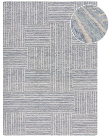 Světle modrý ručně tkaný vlněný koberec 200x290 cm Memphis Wool – Flair Rugs