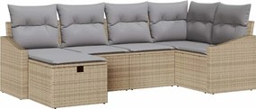 Set pohovek 6 ks polyratan 3360611