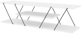 TV stolek CANAZ 120 cm bílý/černý